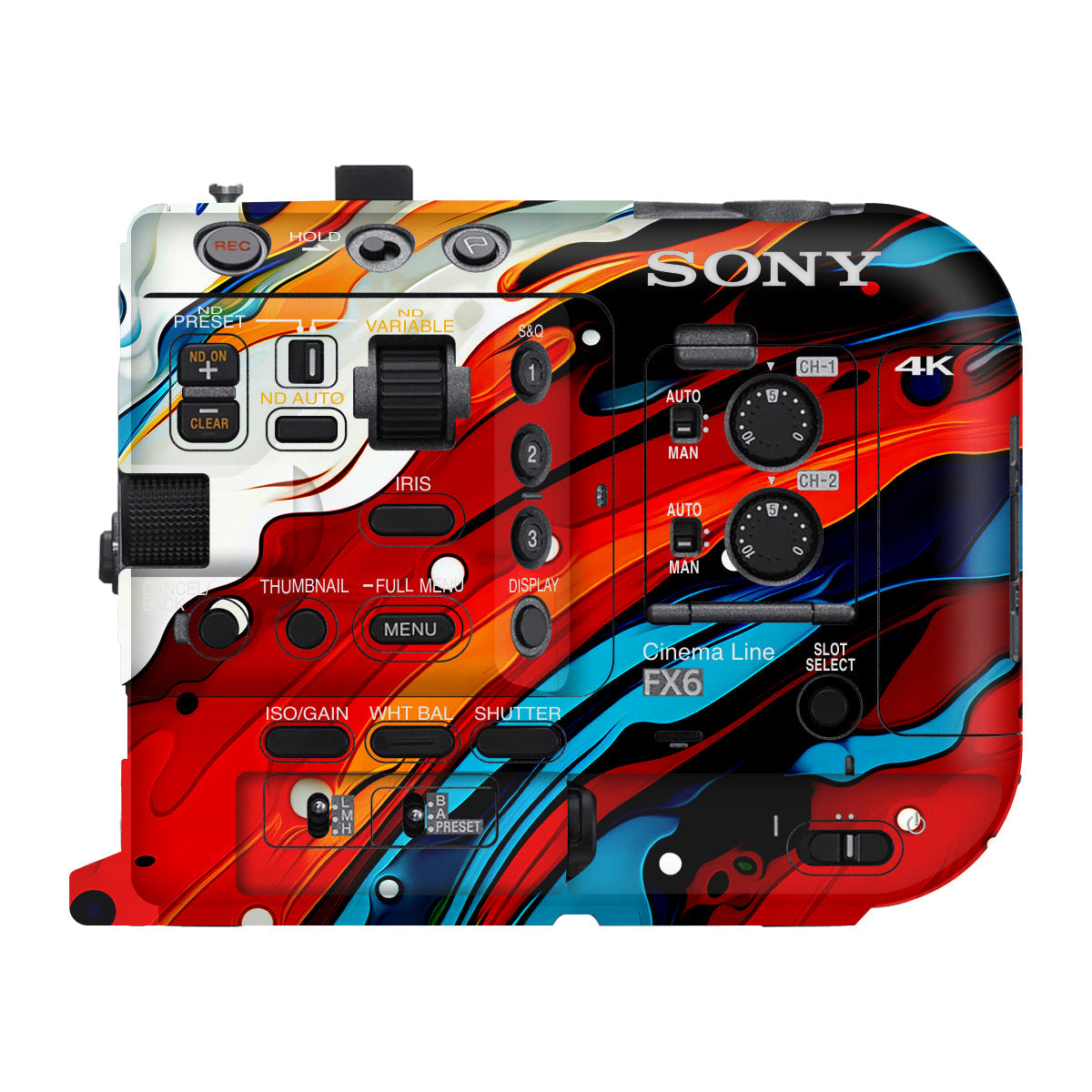 Fire & Ice Flow Sony FX6 Camera Skin