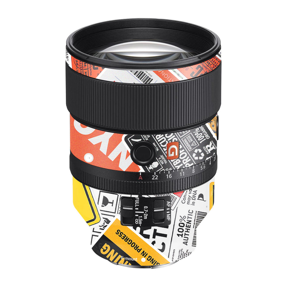 Tech Aesthetic Sticker Collage Sony FE 135mm F/1.8 GM Camera Lens Skin