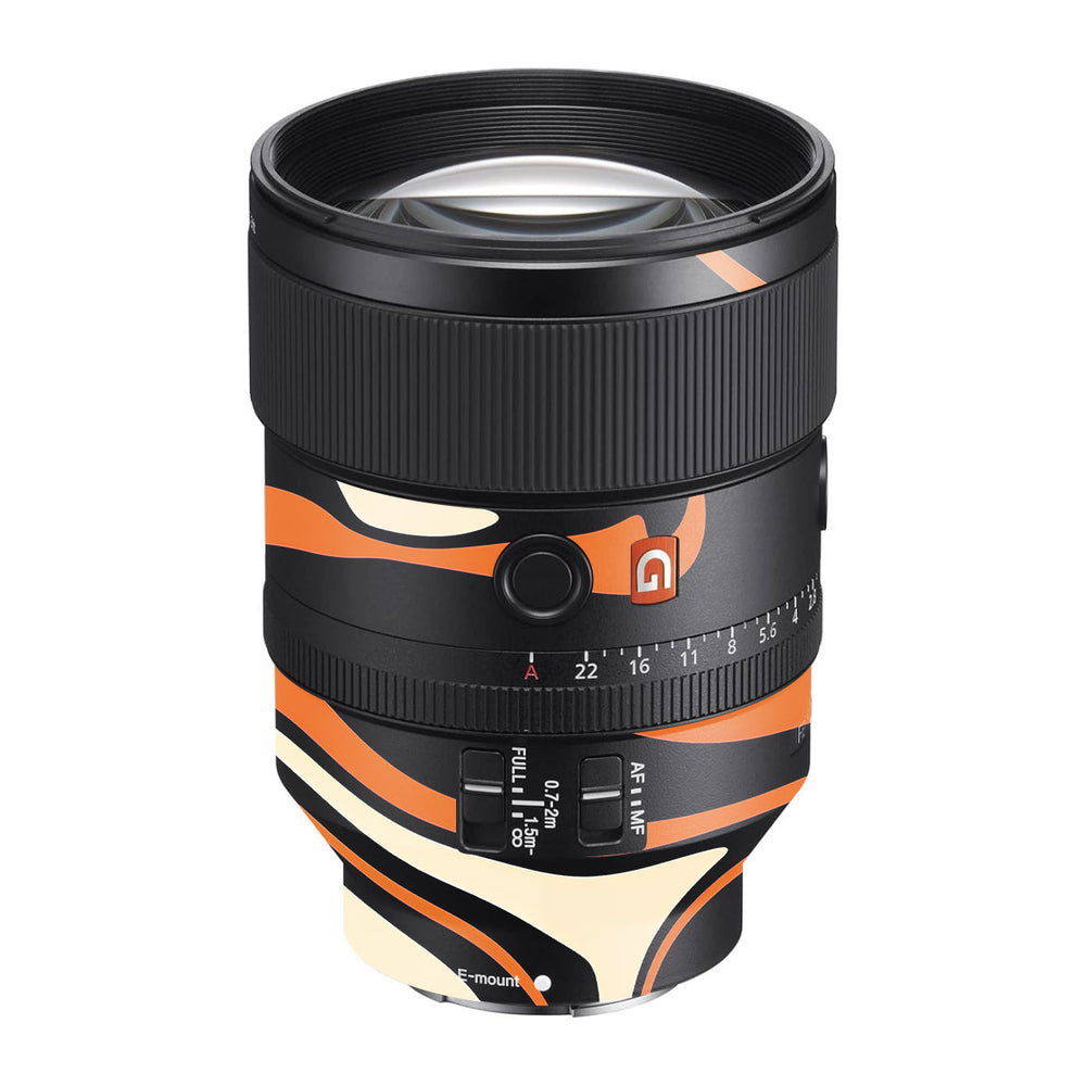 Mid-Century Abstract Swirl Sony FE 135mm F/1.8 GM Camera Lens Skin