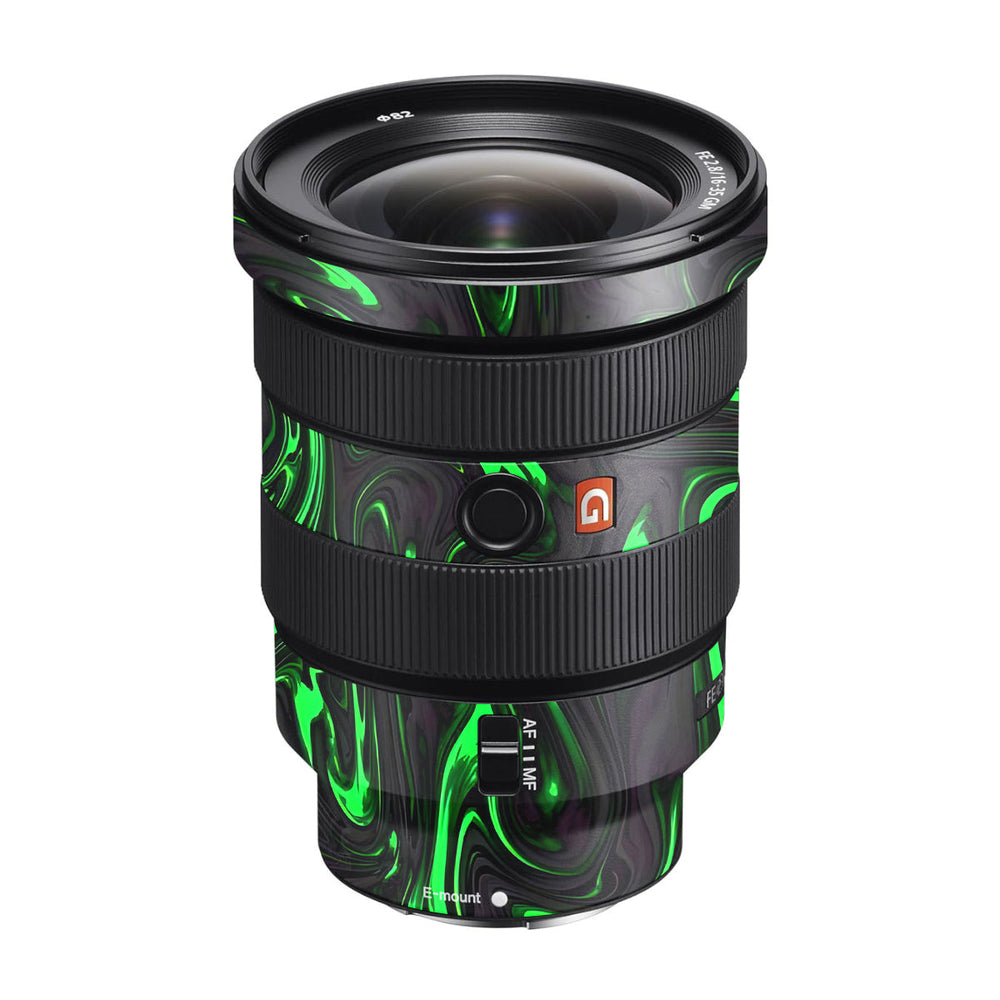 Green Liquid Pattern Sony FE 16-35mm F/2.8 GM Camera Lens Skin