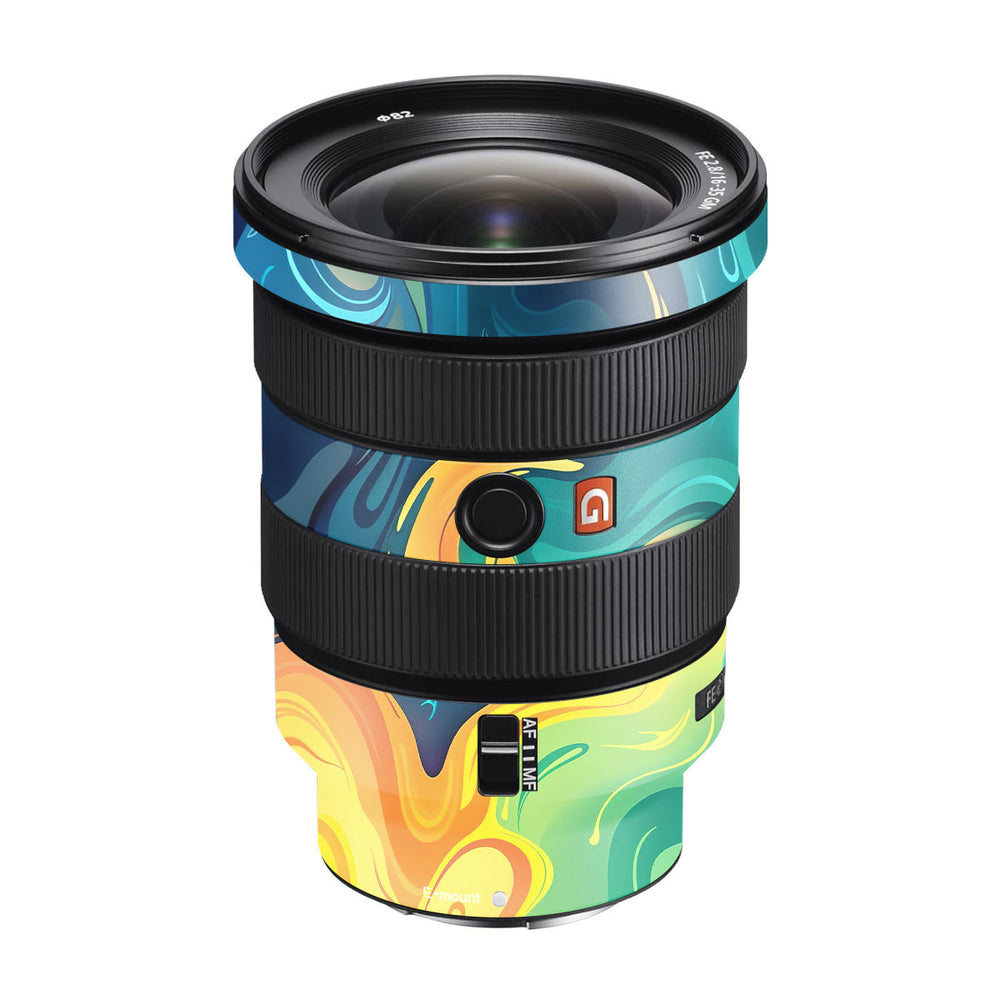 Rainbow Liquid Fusion Sony FE 16-35mm F/2.8 GM Camera Lens Skin