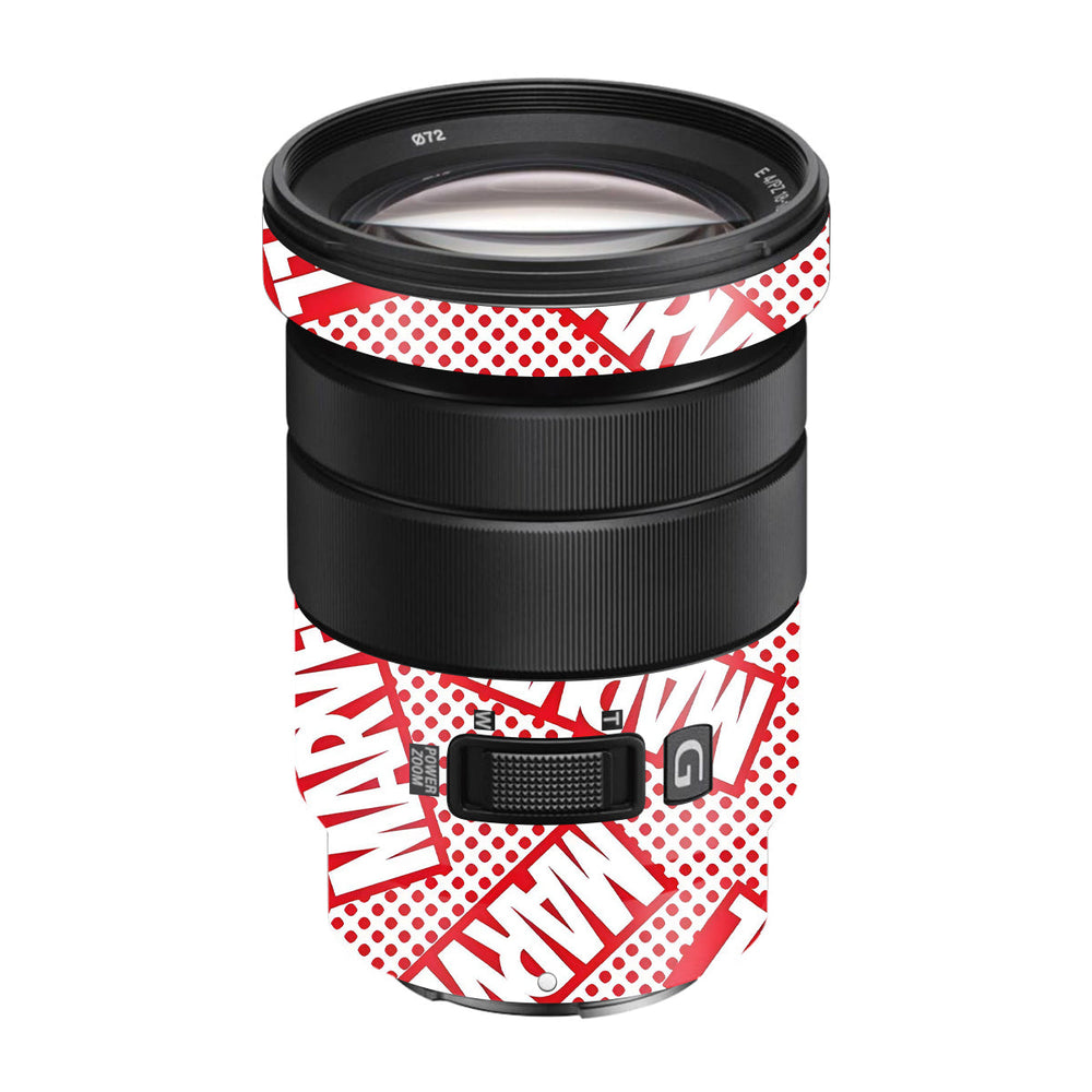 Marvel Comics Sony E 18-105mm F/4 Camera Lens Skin