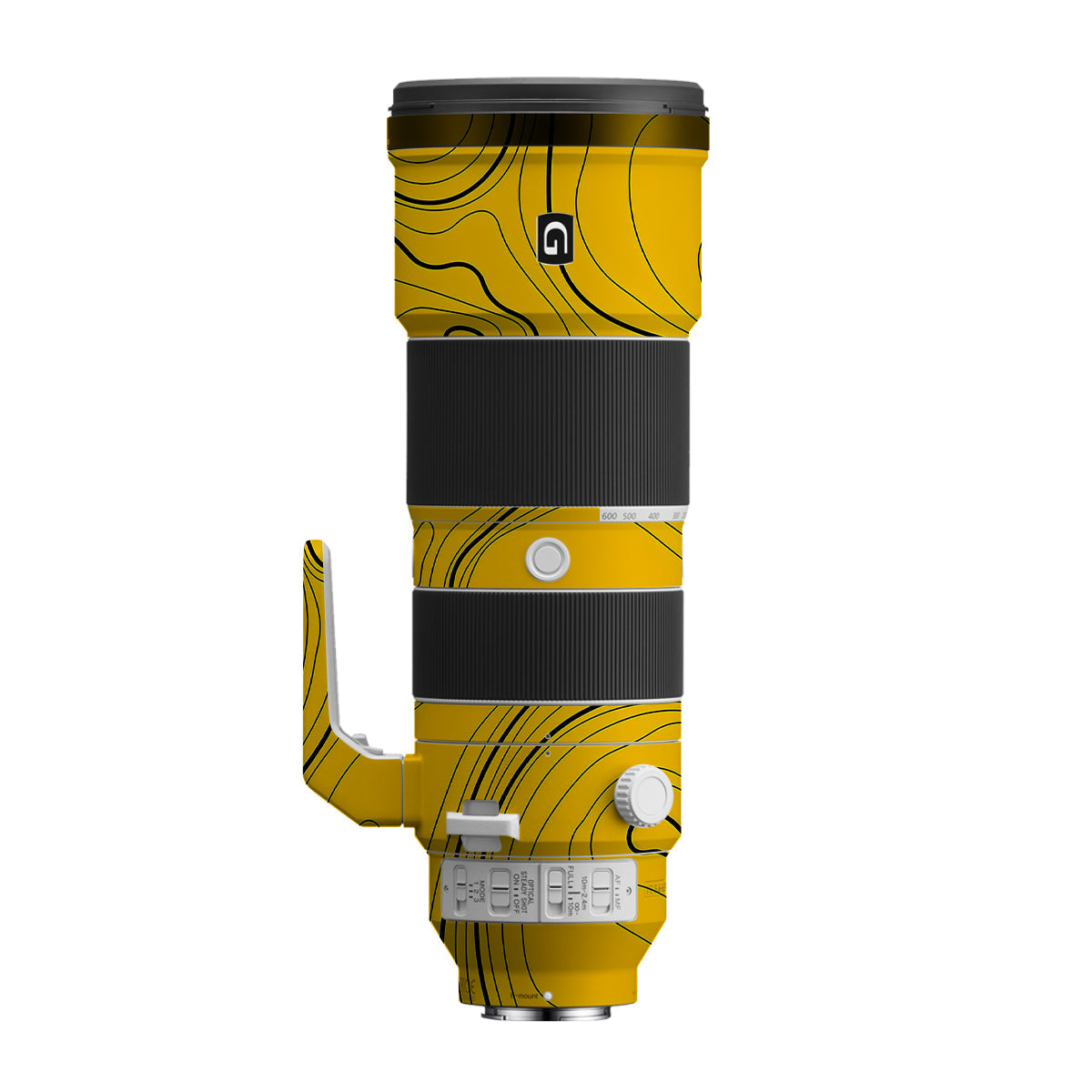 Topographic Map Pattern Sony FE 200-600mm F/5.6-6.3 G OSS Camera Lens
