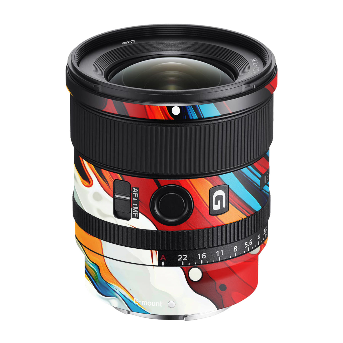 Fire & Ice Flow Sony FE 20mm F/1.8 G Camera Lens Skin