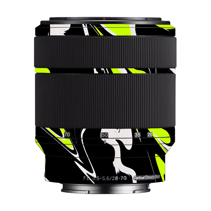 Neon Green and Black Pattern Sony FE 28–70mm f/3.5–5.6 OSS Camera Lens