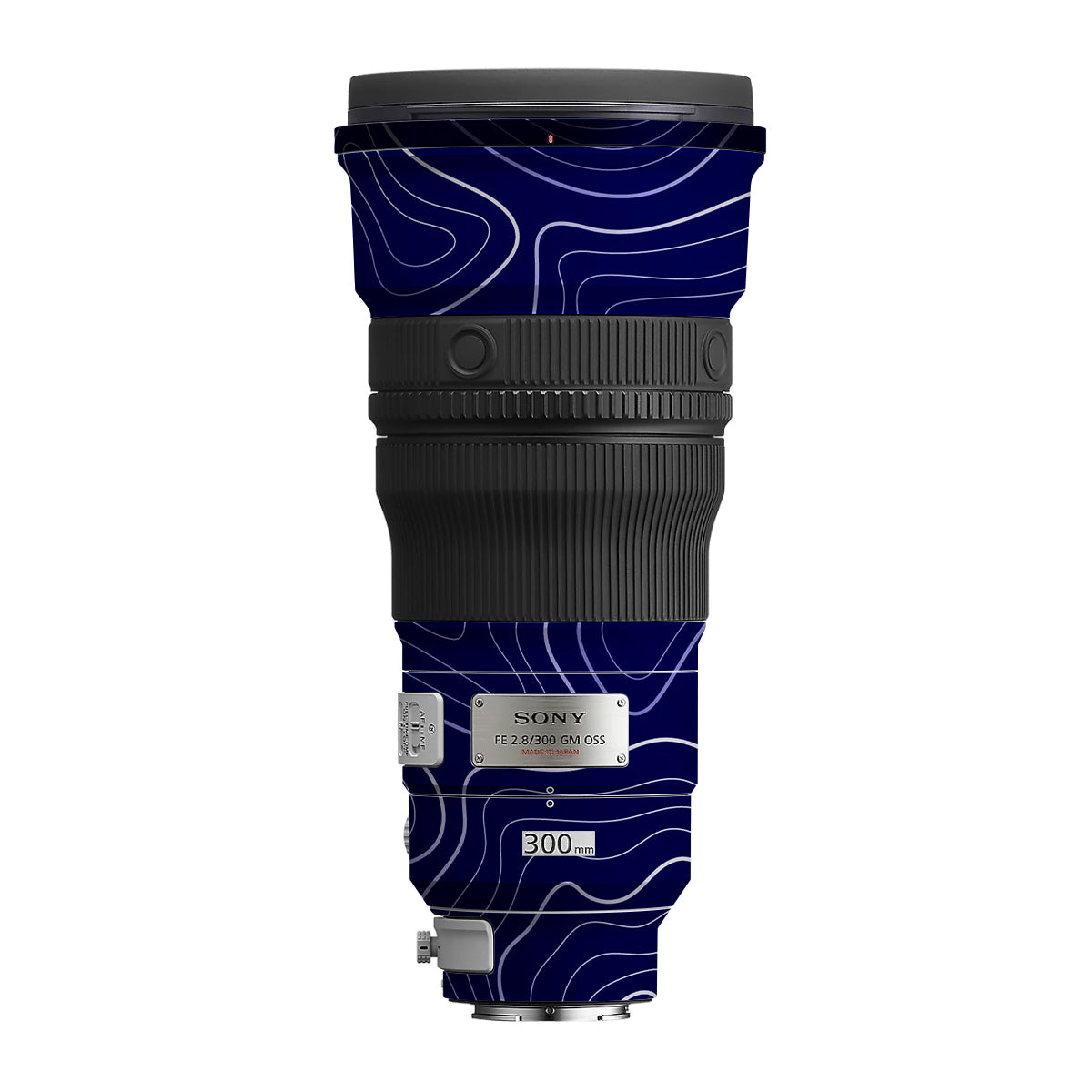 Deep Blue Contour Sony FE 300mm F/2.8 GM OSS Camera Lens Skin