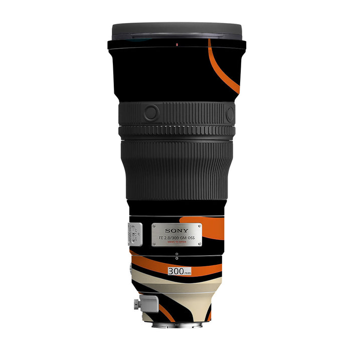 Mid-Century Abstract Swirl Sony FE 300mm F/2.8 GM OSS Camera Lens Skin