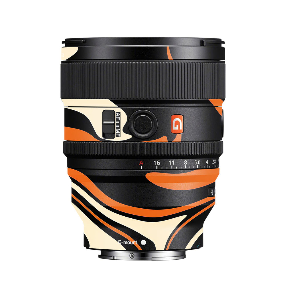 Mid-Century Abstract Swirl Sony FE 50mm F/1.2 GM Camera Lens Skin