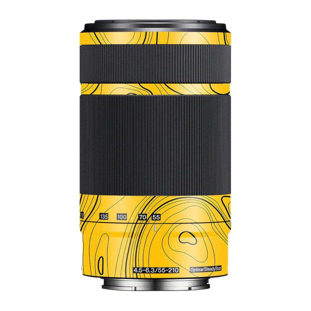 Topographic Map Pattern Sony E 55-210mm F/4.5-6.3 OSS Camera Lens Skin