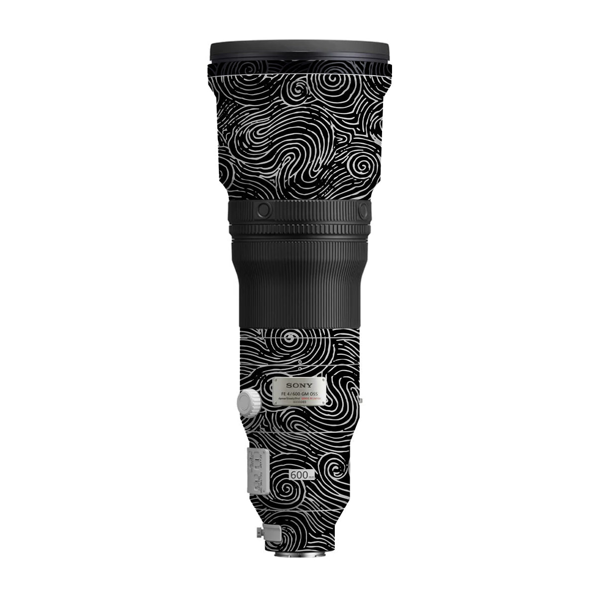 White Spirals Sony FE 600mm F/4 GM OSS Camera Lens Skin