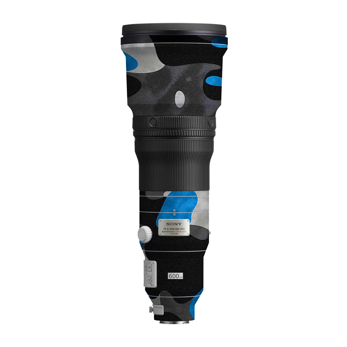 Blue Grey Camo Sony FE 600mm F/4 GM OSS Camera Lens Skin