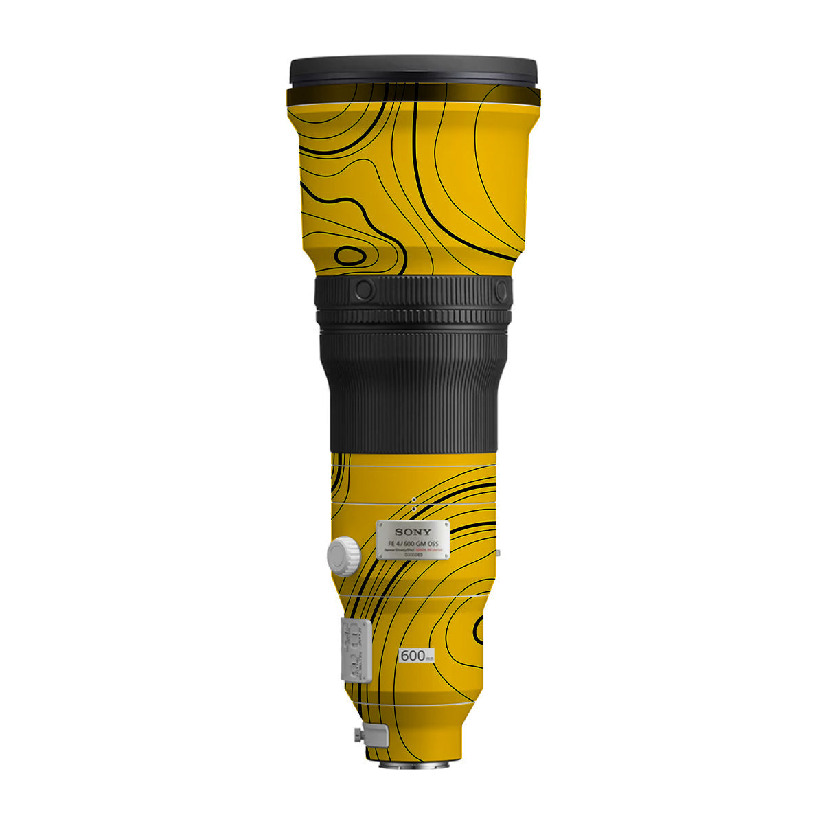 Topographic Map Pattern Sony FE 600mm F/4 GM OSS Camera Lens Skin
