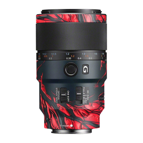 Venom Red Sony FE 90mm F/2.8 Macro OSS Camera Lens Skin