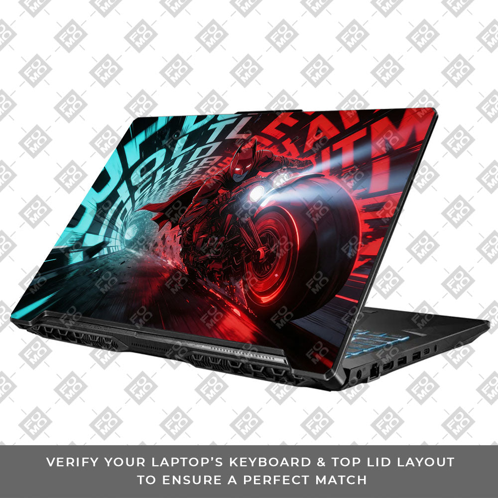 Dark Knight Overdrive Asus TUF Gaming F17 FX706 Laptop Skin
