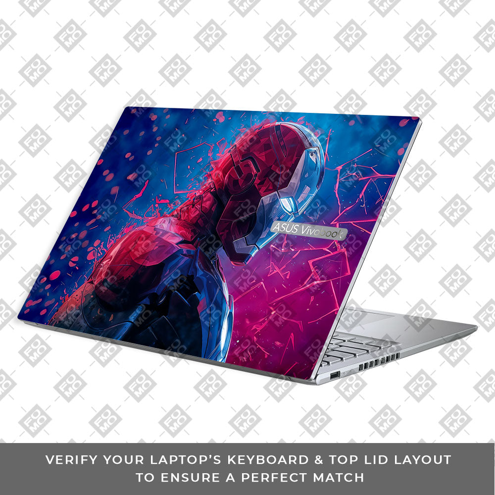Iron Man Neon Tech Asus Vivobook 16X M1603QA Laptop Skin
