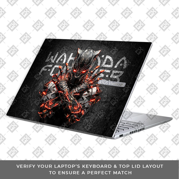 Black Panther Glowing Fury Asus Vivobook 16X M1603QA Laptop Skin