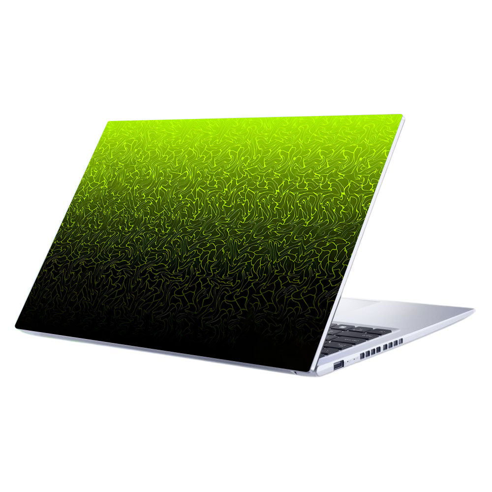 Lime Yellow to Black Gradient Asus Vivobook 15 X1502ZA Laptop Skin