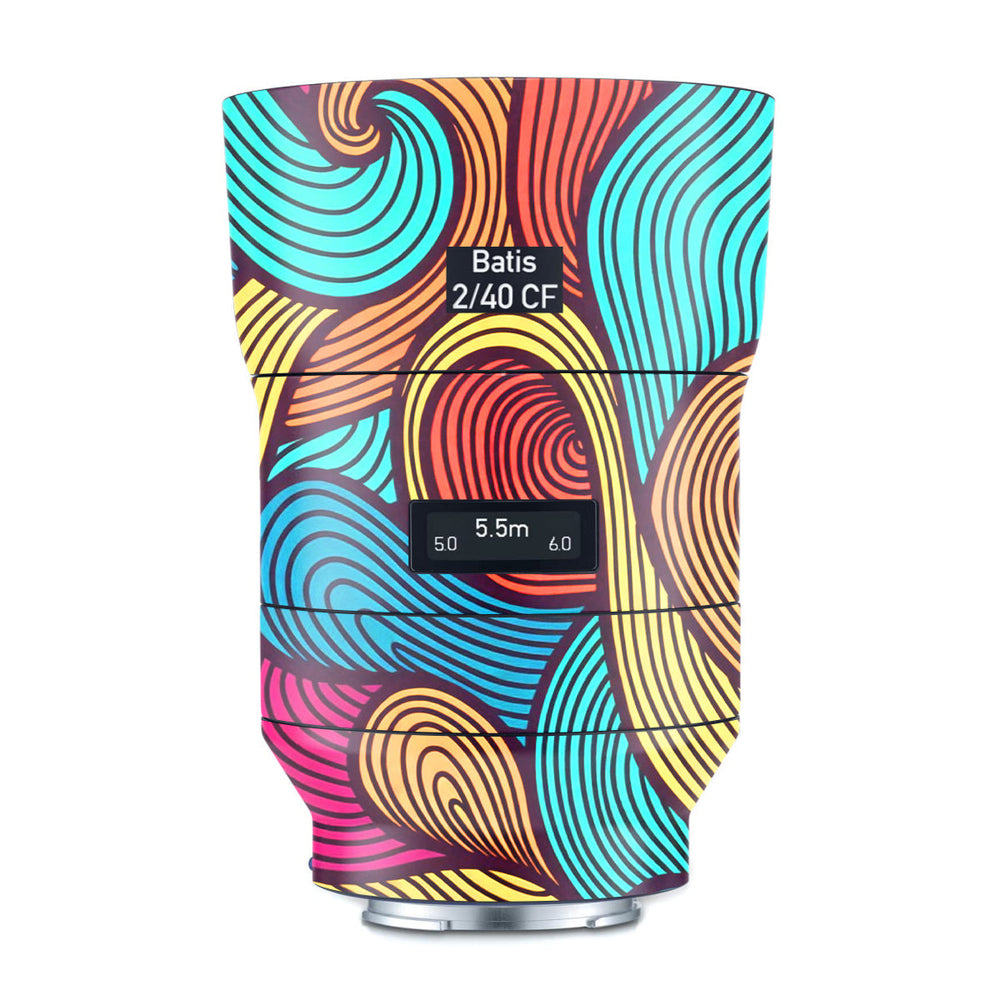 Retro Colorful Doodle Art Pattern Zeiss Batis 40mm F/2 CF E-mount Came