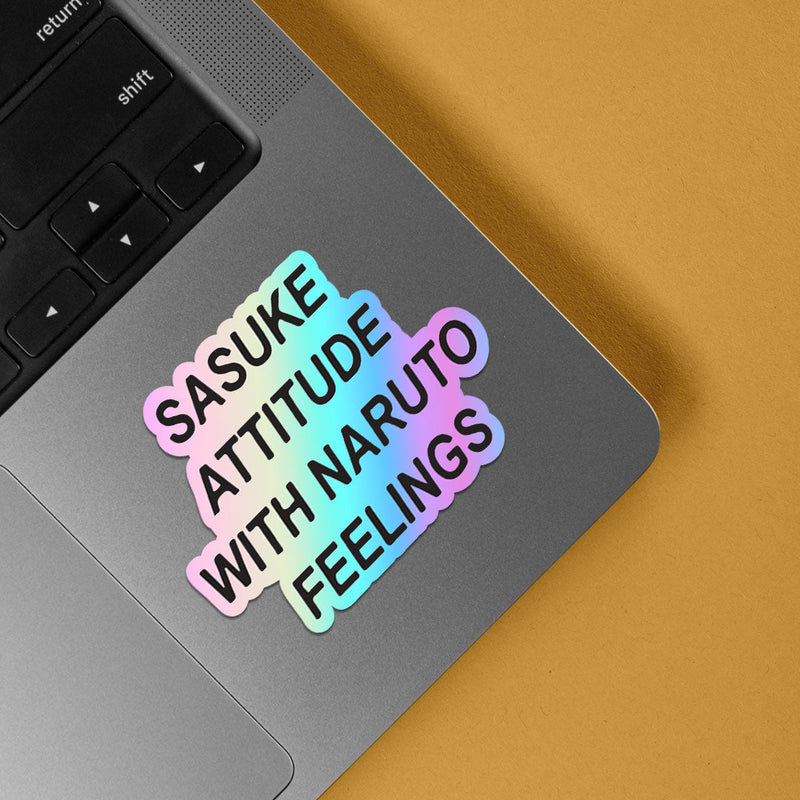Sasuke Attitude Holographic Stickers