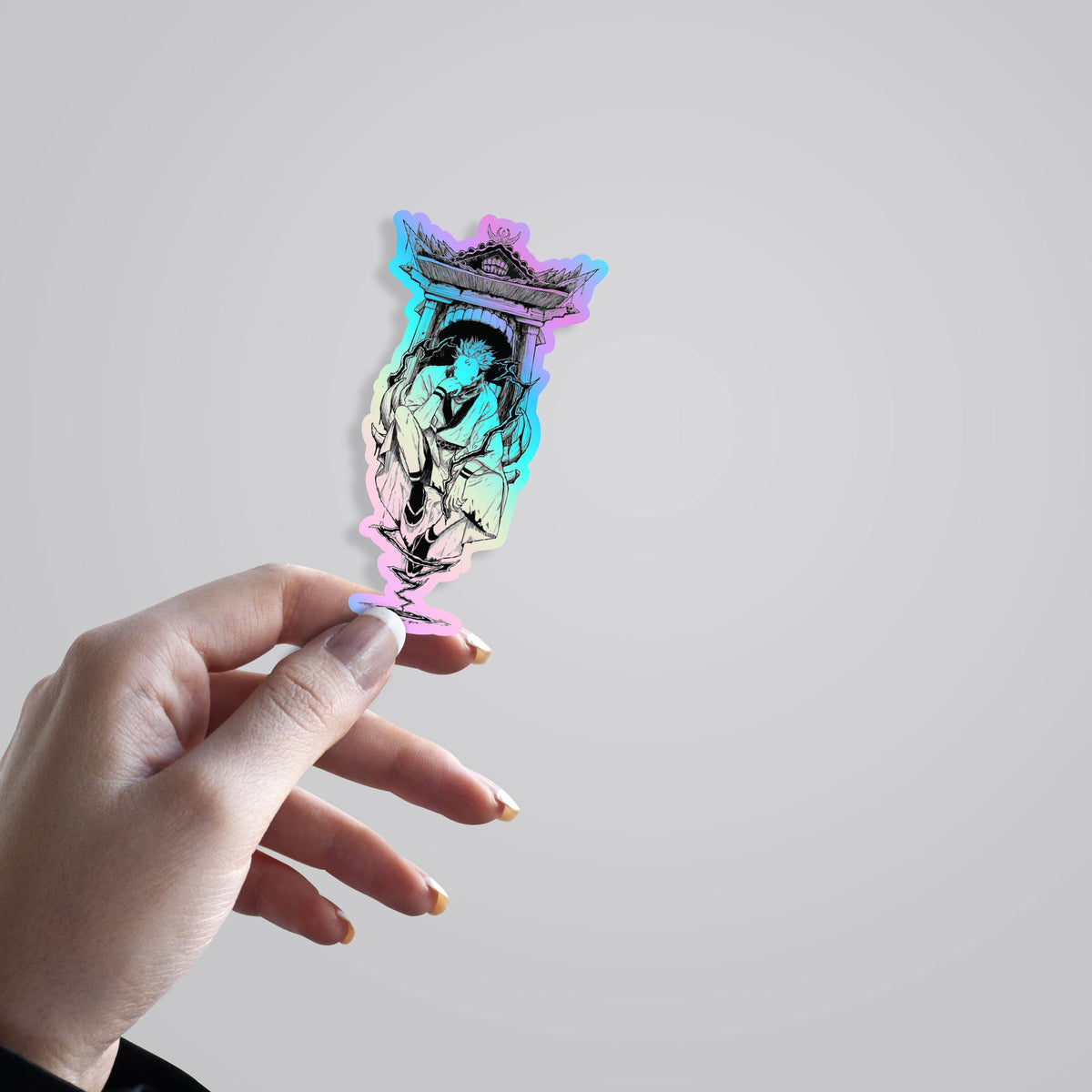 Sukuna Shrine Holographic Stickers