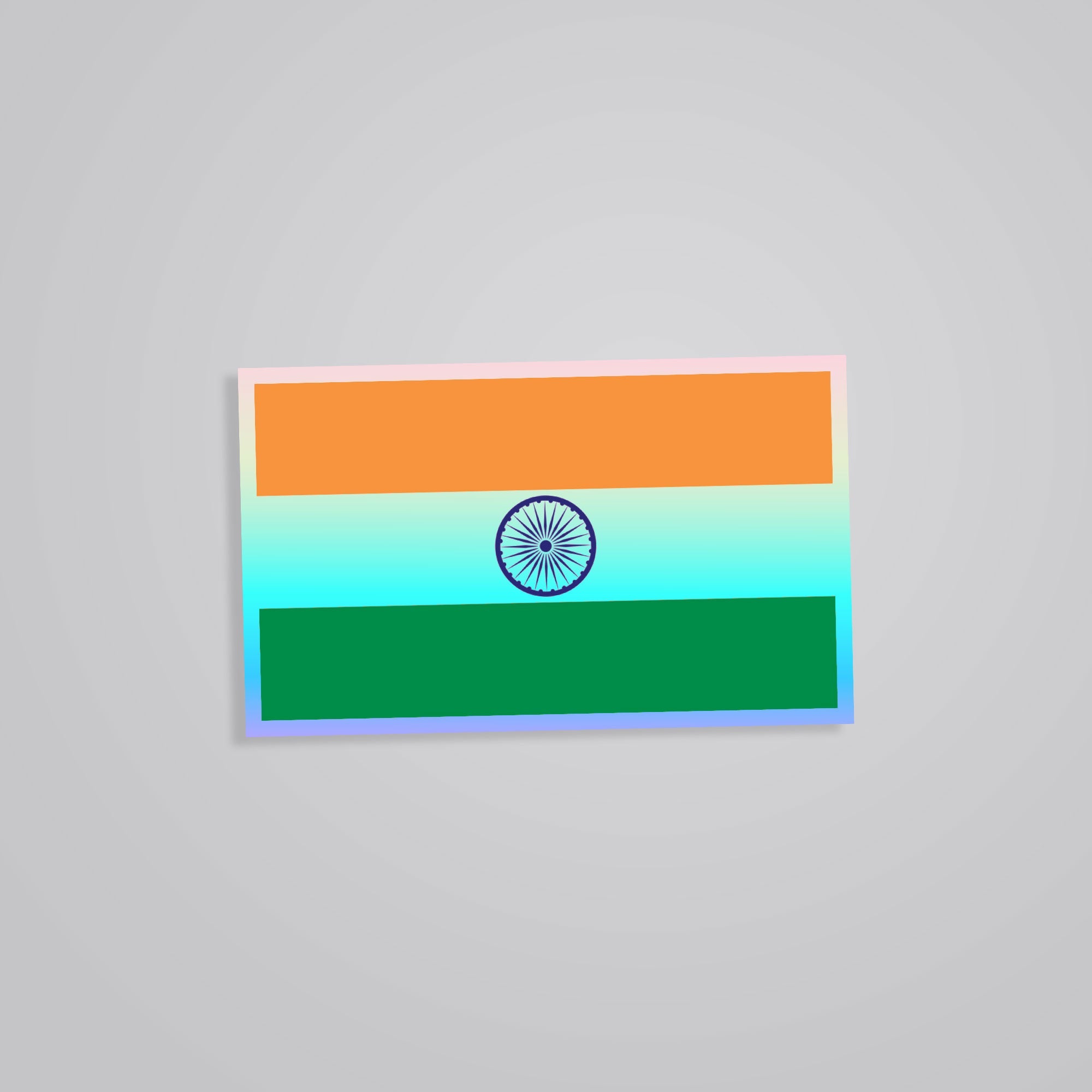 Indian Flag Rectangle Stickers