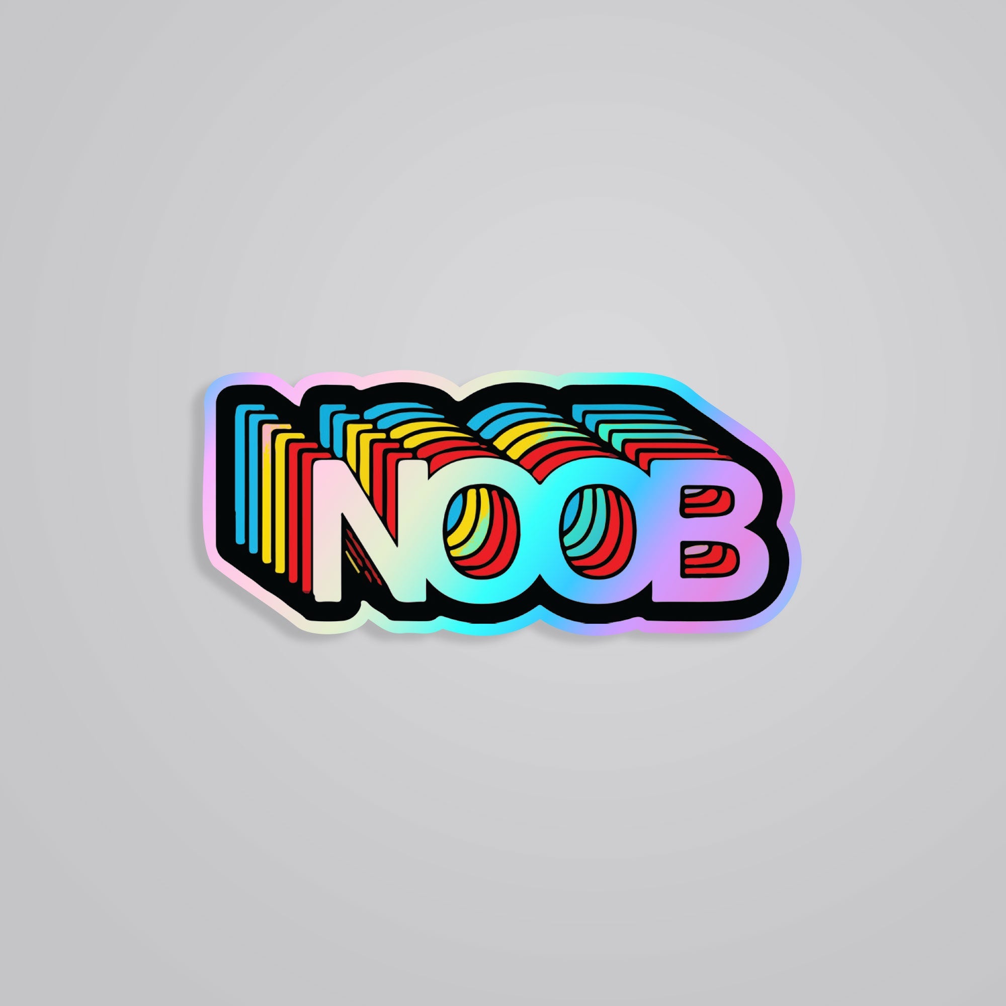 Noob Holographic Stickers | Gamer's Starter Pack