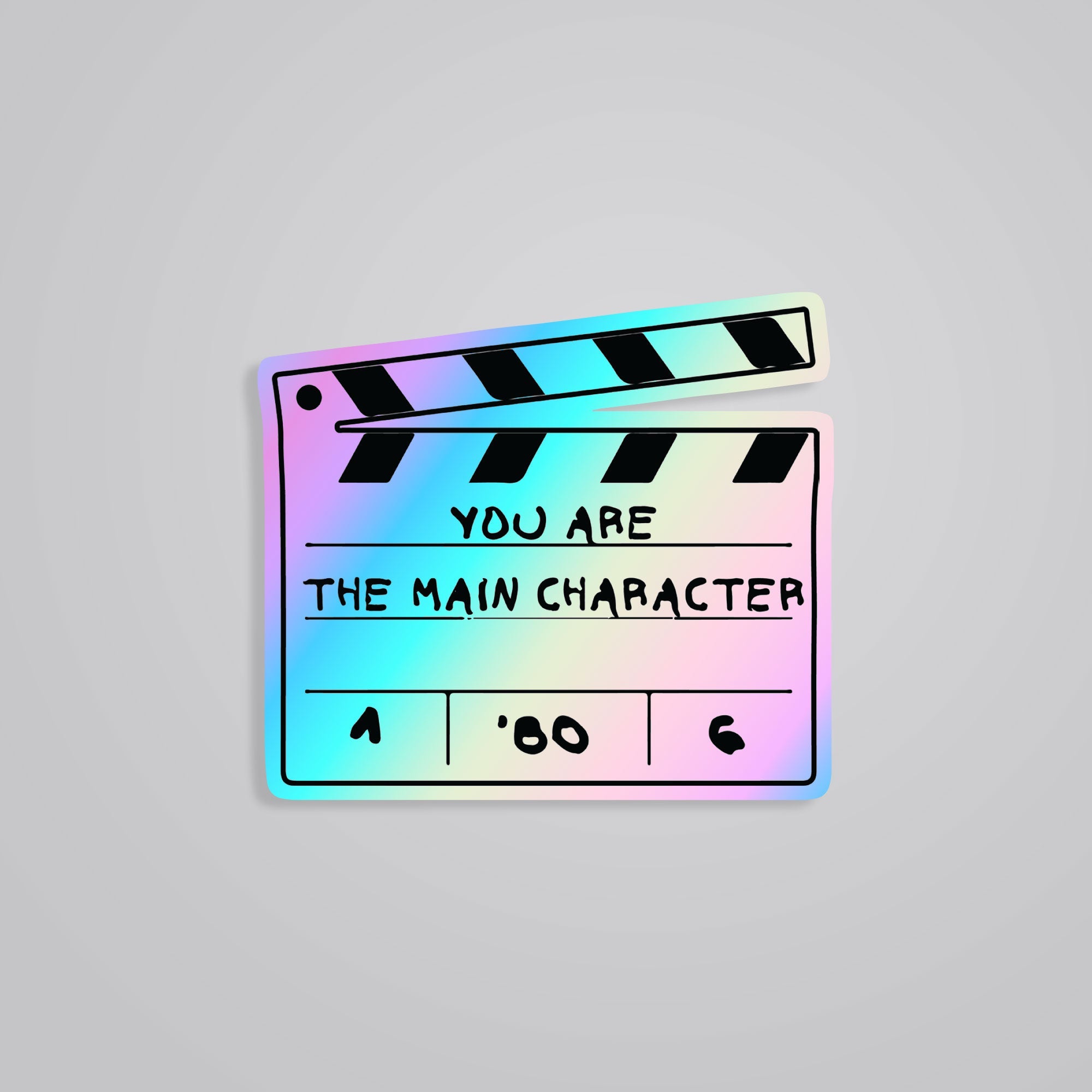 Main Character Holographic Stickers