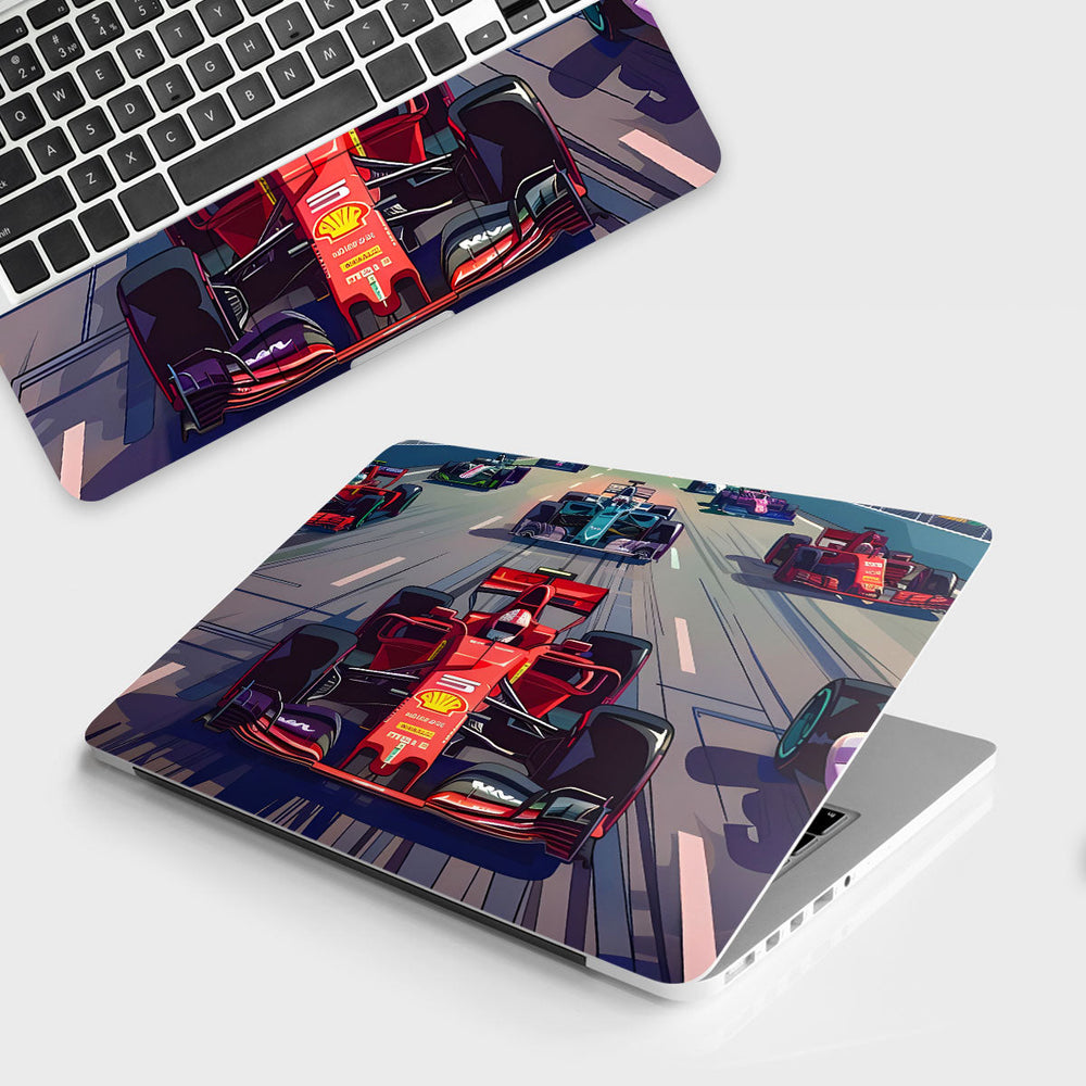 Racing Cars Laptop Skin