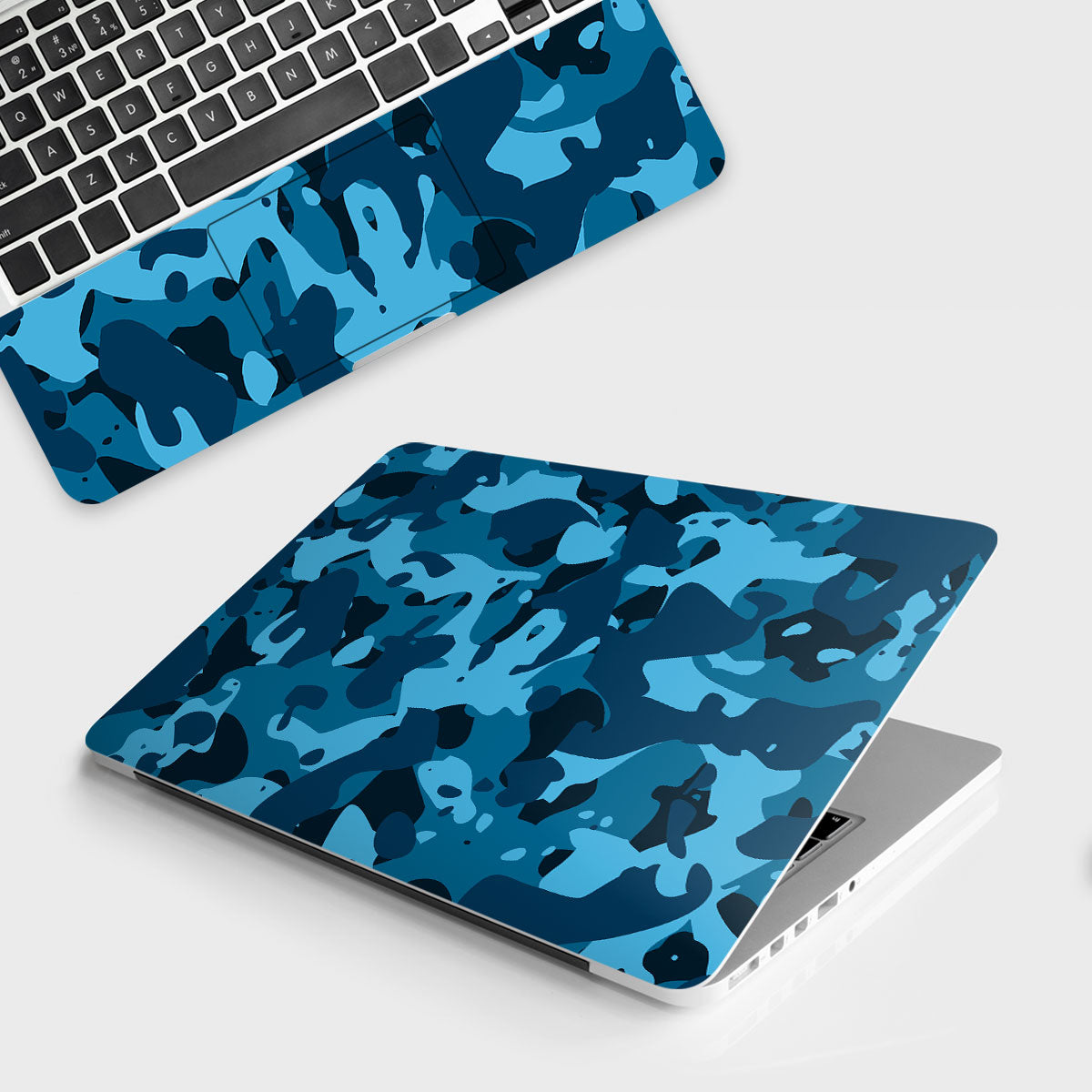 Deep Ocean Camo Bold Laptop Skin Design
