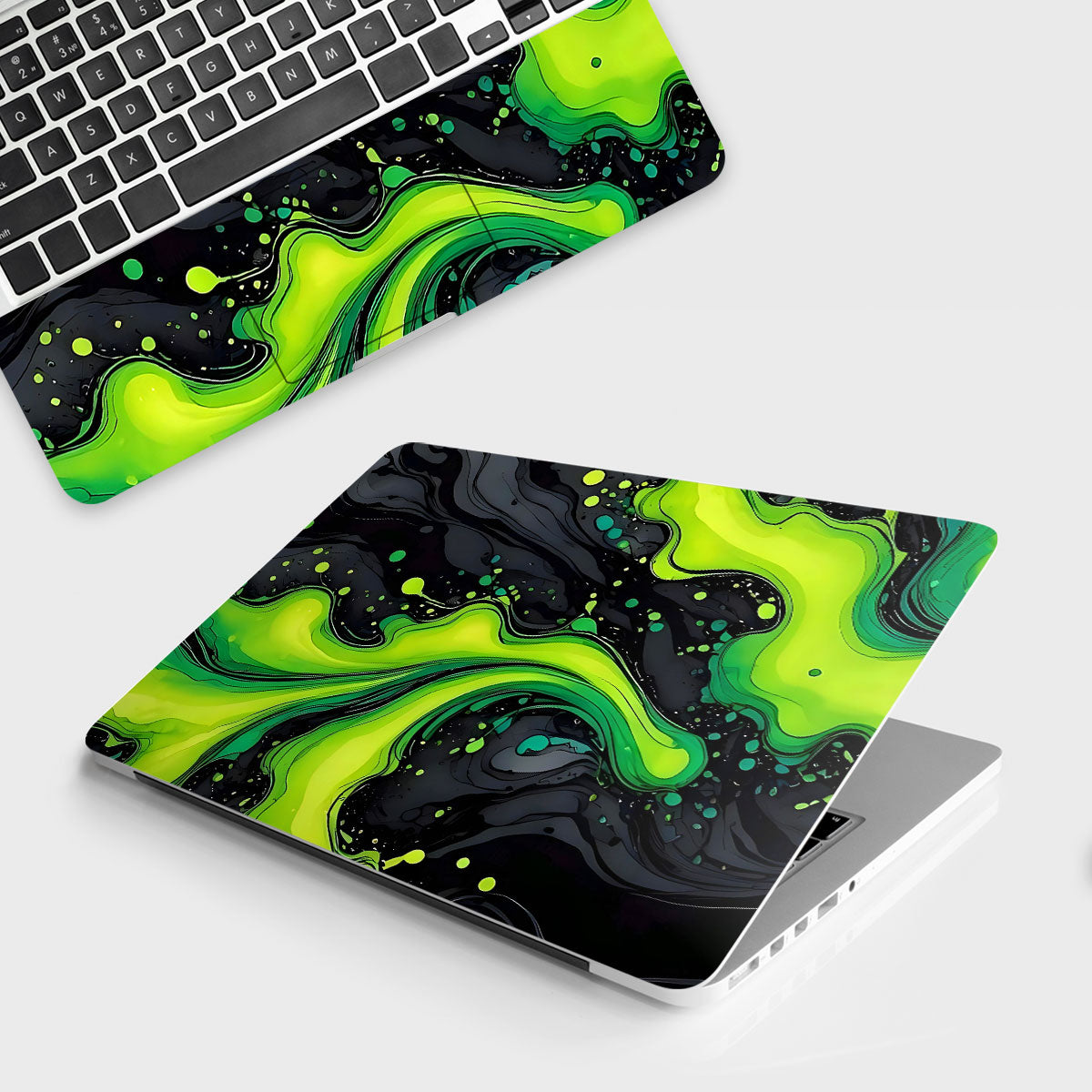 Electric Lime Ripple Laptop Skin