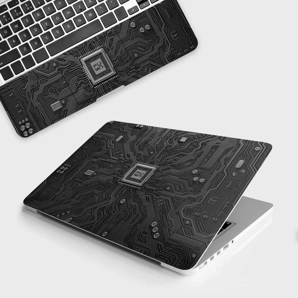 FOMO Circuit Dark Mode Skin for Laptops