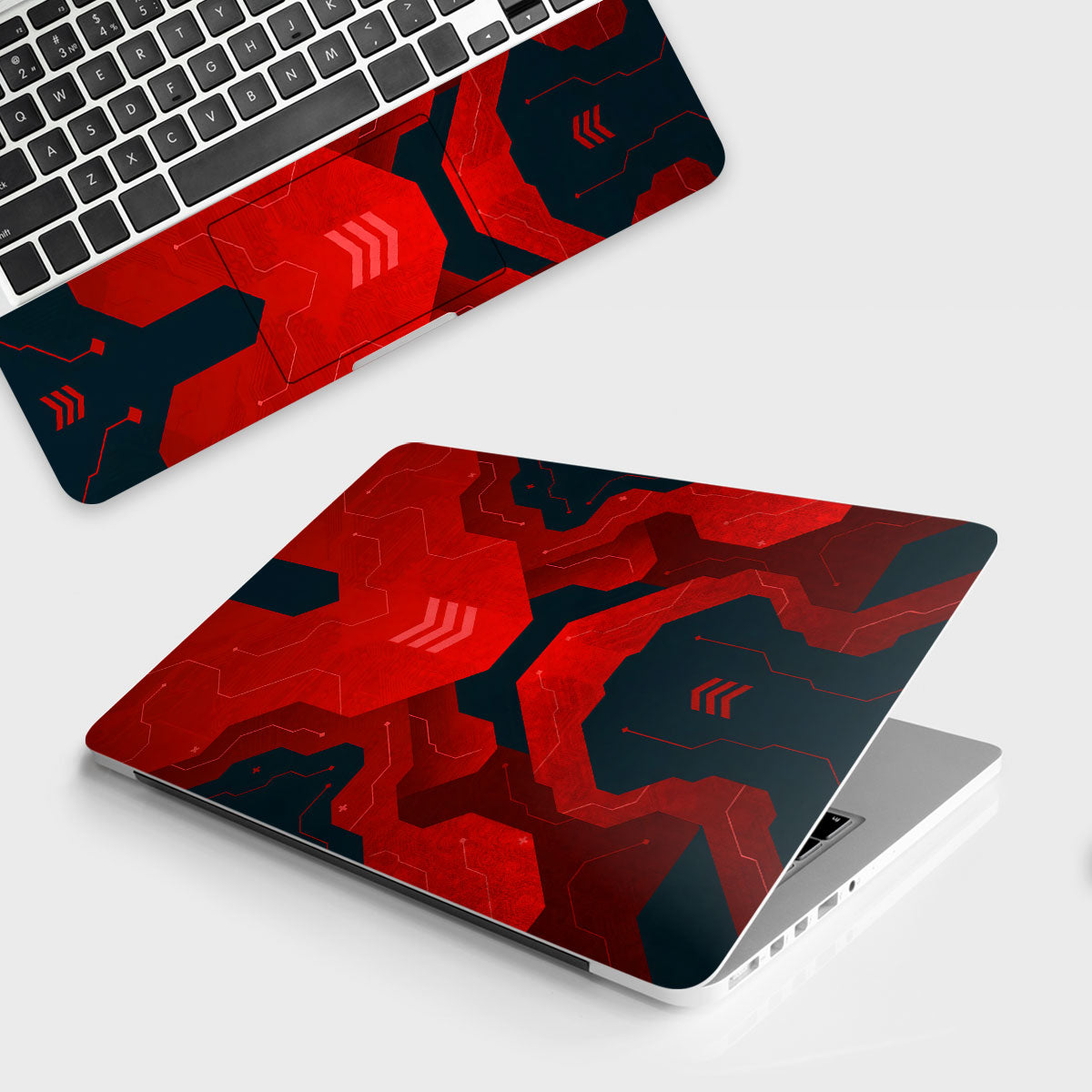 Red Flow Laptop Skin Dynamic and Bold