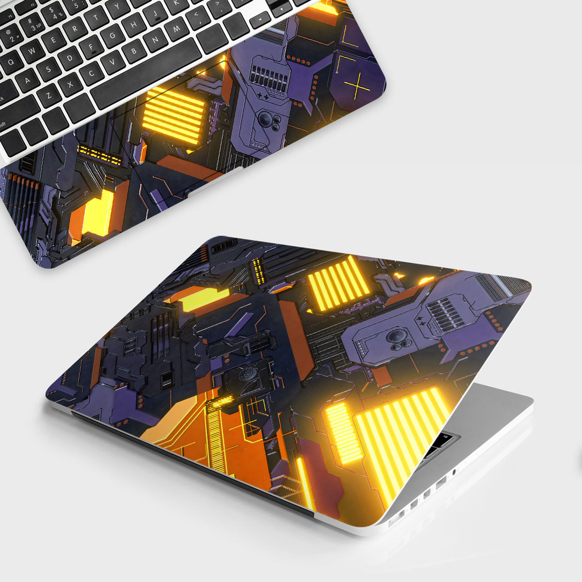 Tech Pulse Laptop Skin Futuristic and High-Tech Design