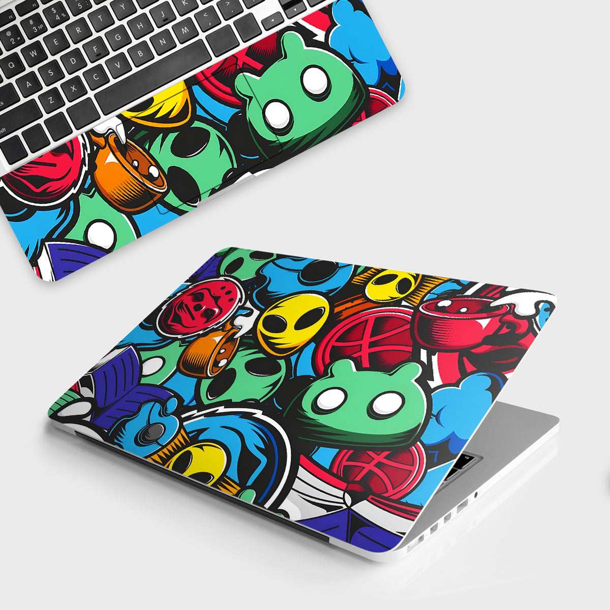 Vibrant Chaos Design Laptop Skin Bold and Colorful