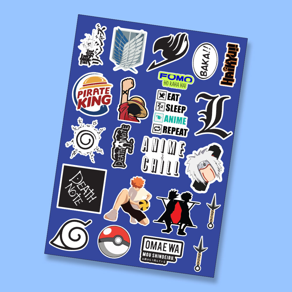 Anime Mix 1 Stickers - Fun Pack