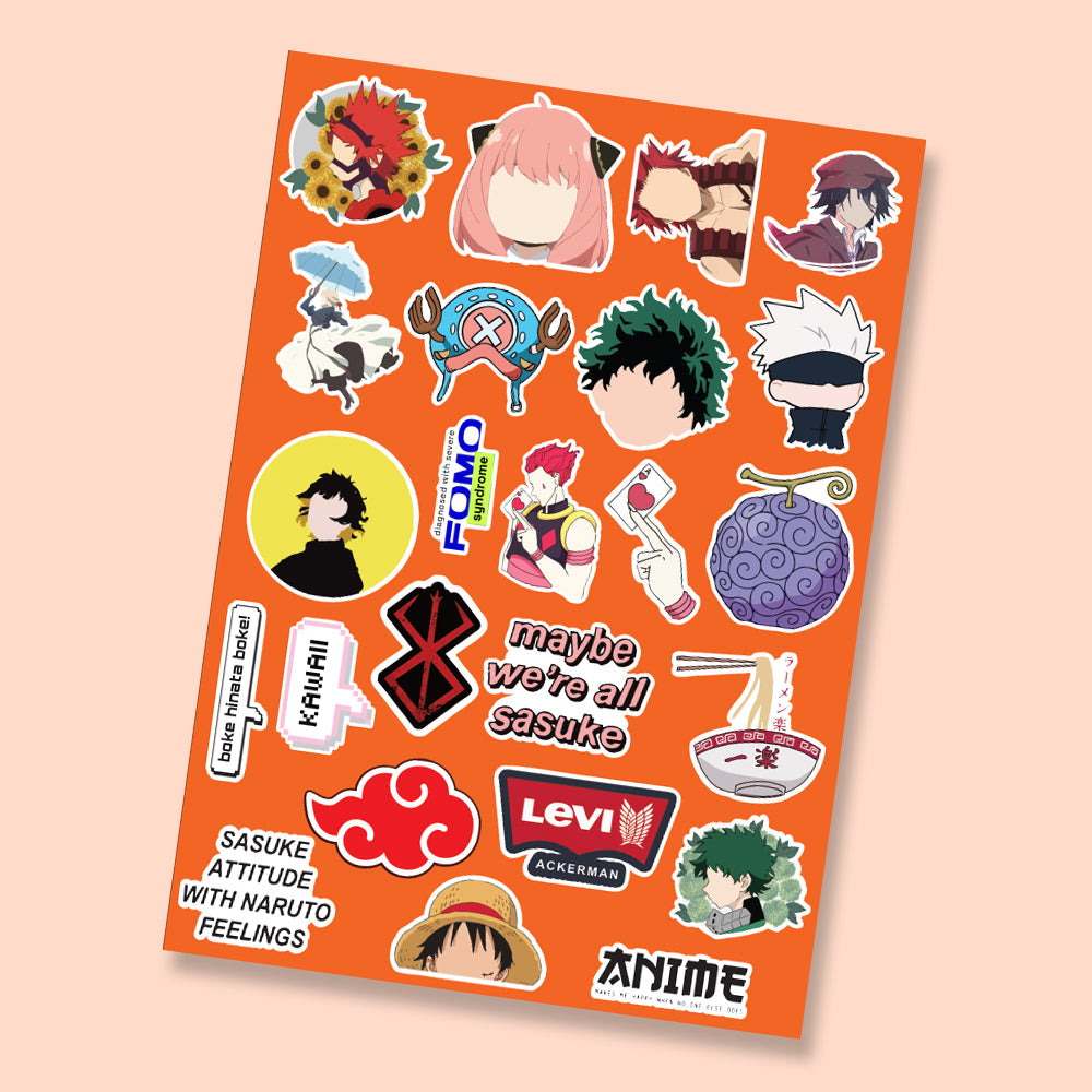 Anime Mix 2 Stickers - Vibrant