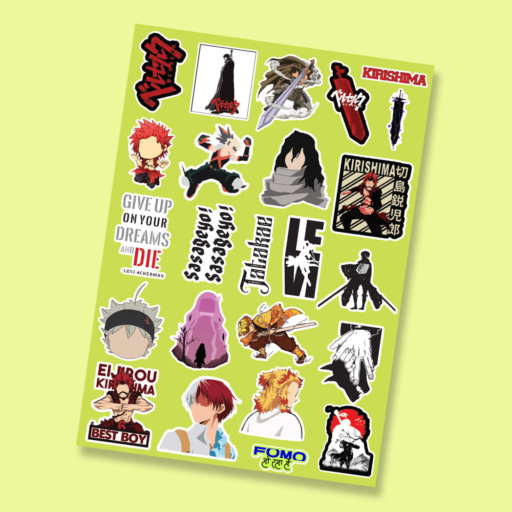 Anime Mix 3 Stickers - Dynamic