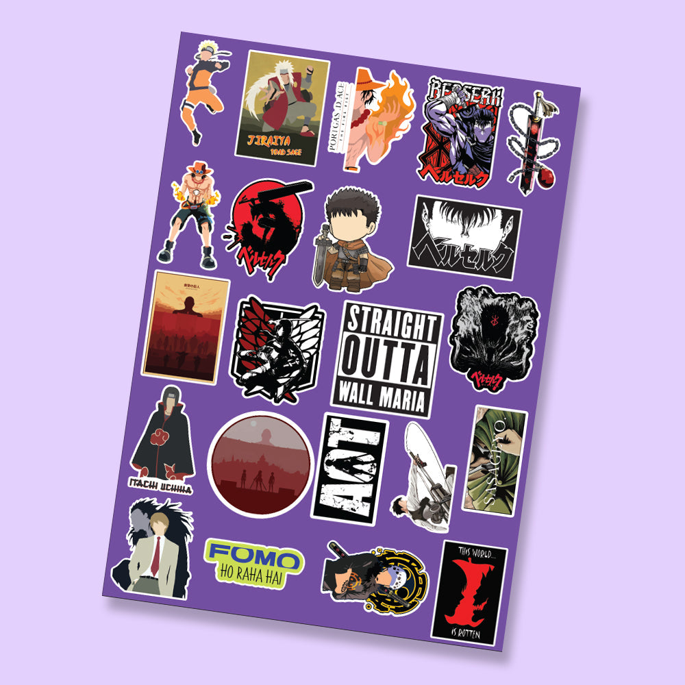 Anime Mix 6 Stickers - Classic