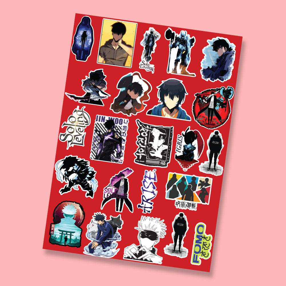 Anime Mix 8 Stickers - Cool