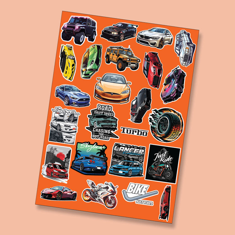 Vehicle Vibes Sheet 2 Stickers - Classic Rides