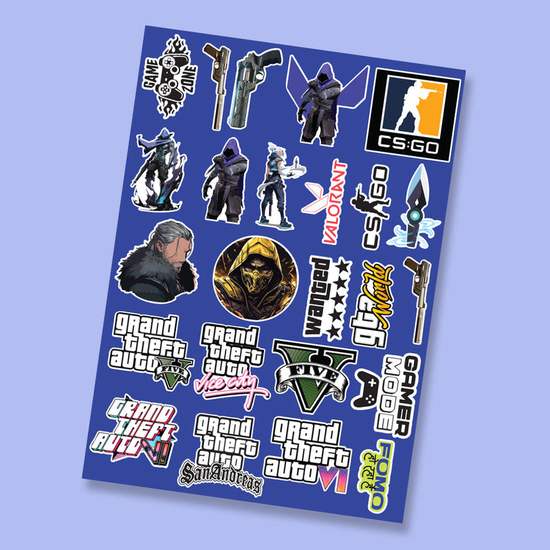Gamer's Choice Sheet 1 Stickers - Game Icons