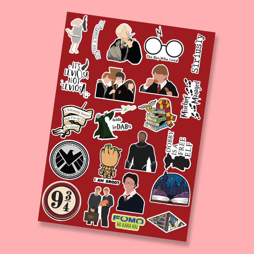 Film Favorites Sheet 2 Stickers - Iconic Characters