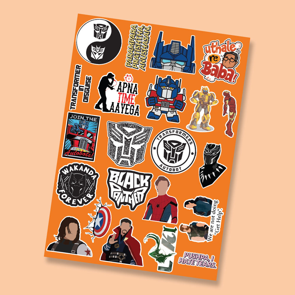 Film Favorites Sheet 3 Stickers - Cult Classics
