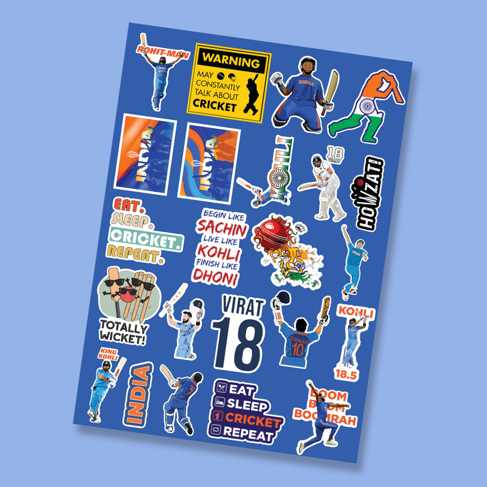 Cricket Fever Sheet 1 Stickers - Player Icons