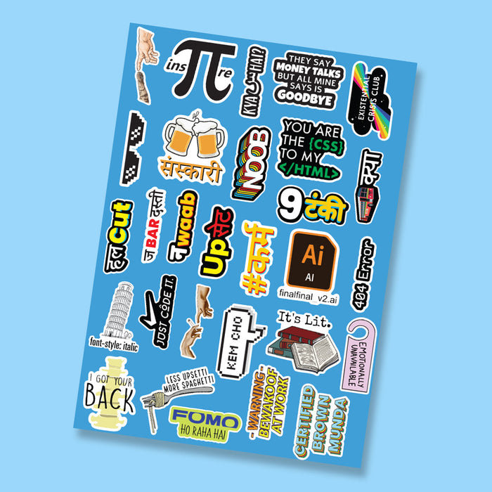 Quirky Vibes Sheet 1 Mini Stickers