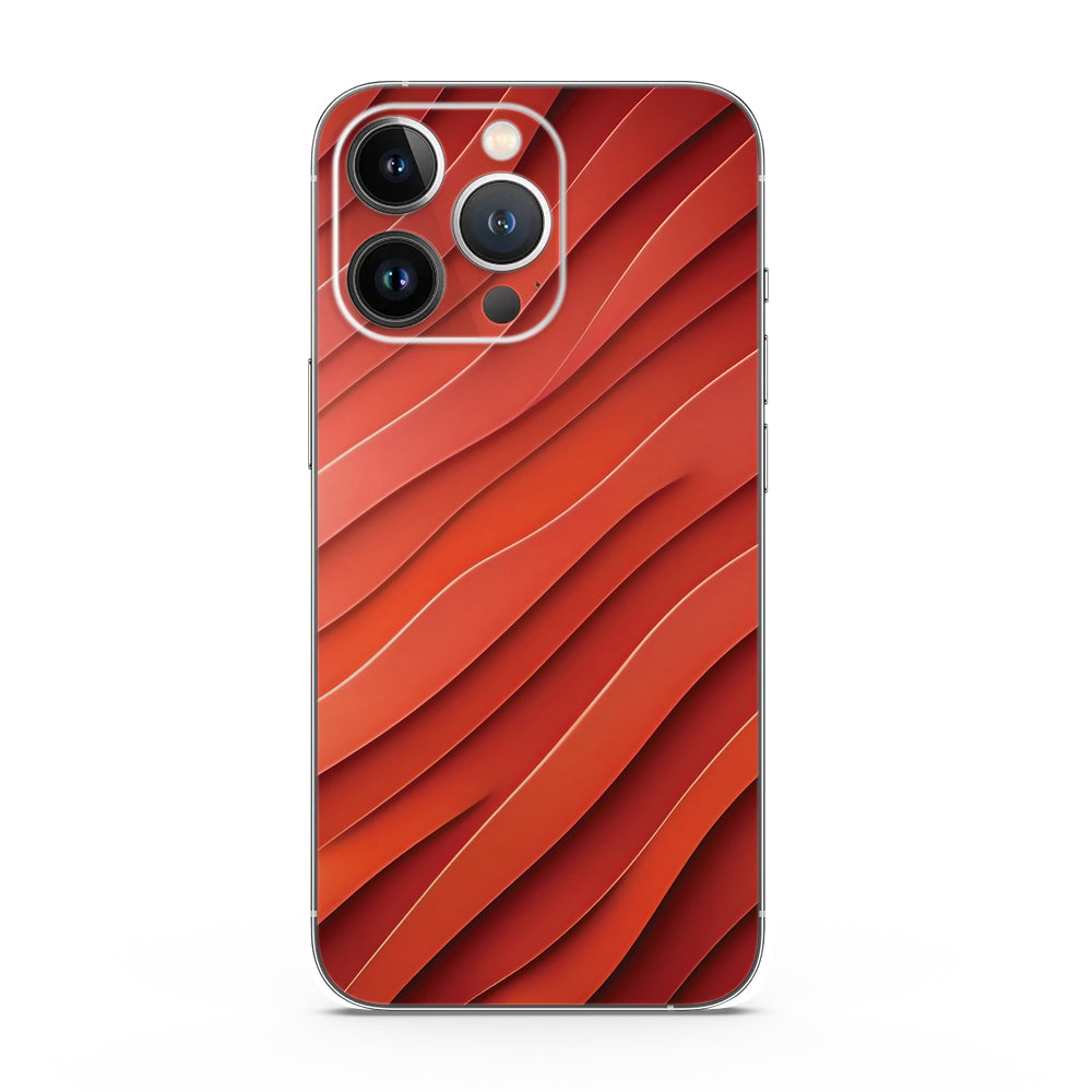 Red Desert Dunes Abstract Skin for Mobile