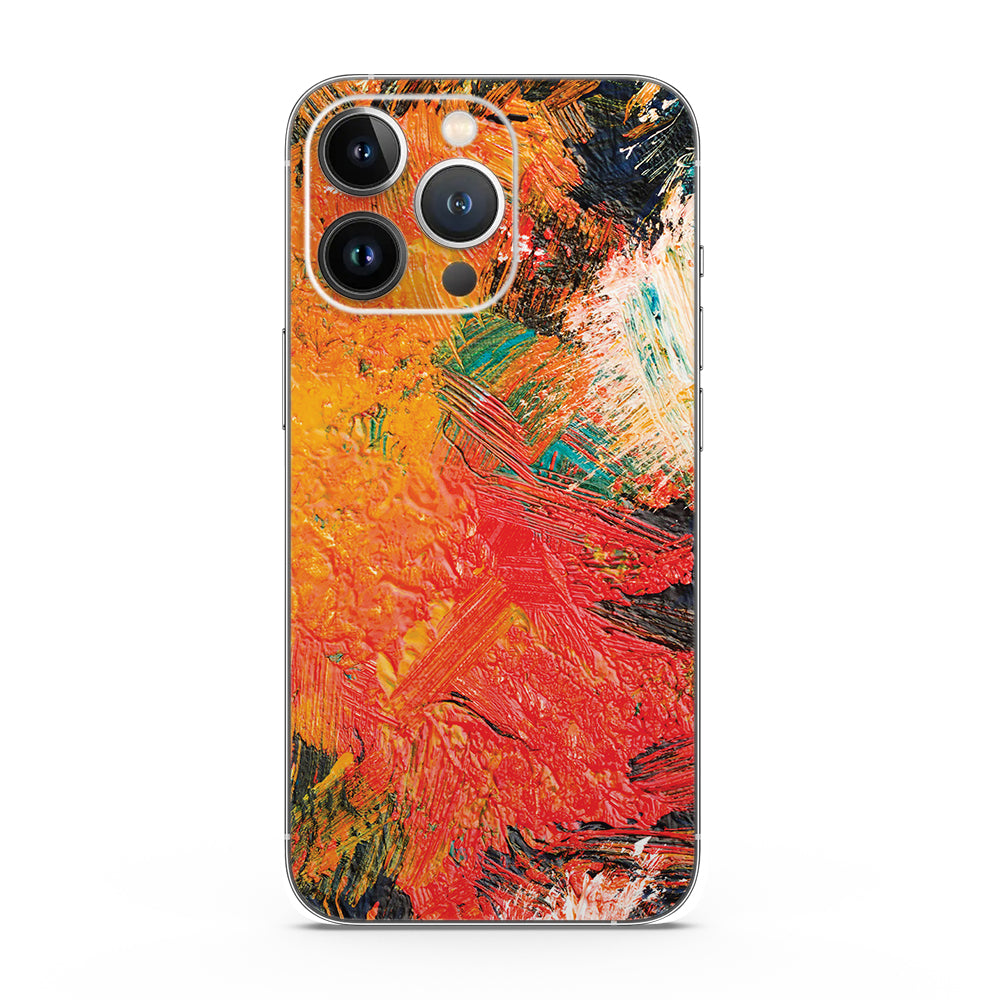 Vibrant Firestroke Abstract Mobiles Skin