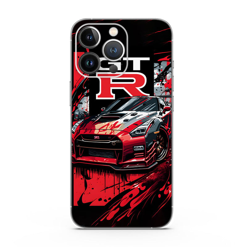 Red Nissan GTR Icon Mobile Skin