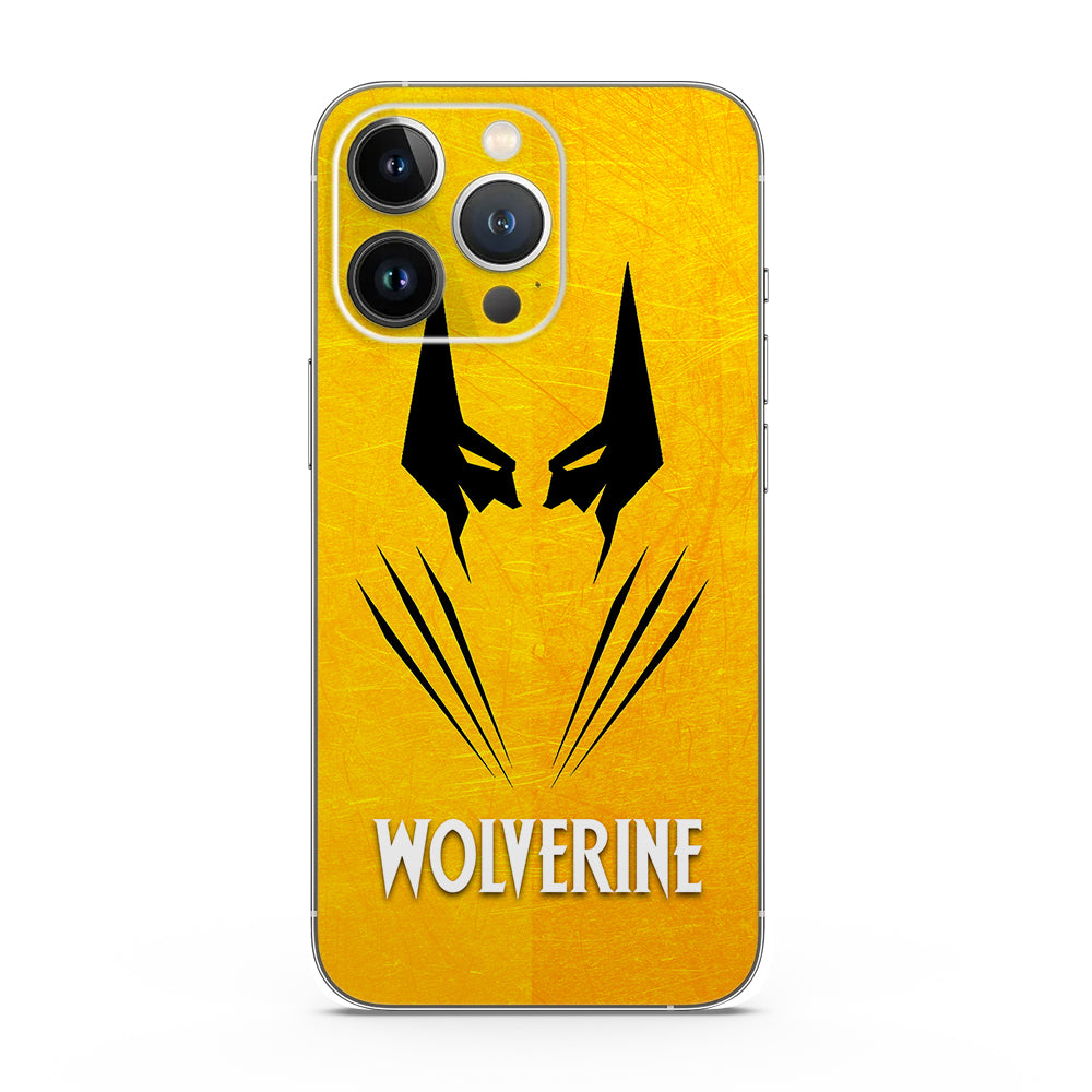 Wolverine Yellow Mobile Skin Bold Marvel Character