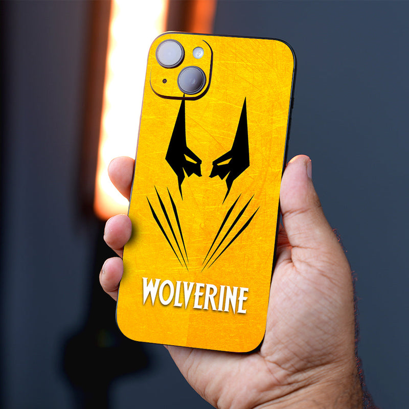 Wolverine Yellow Mobile Skin Bold Marvel Character